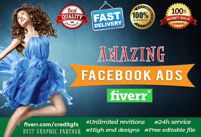 Design extreme facebook ads by Creditgfx | Fiverr