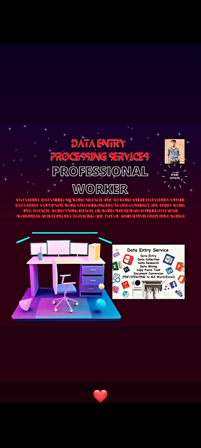 Do data entry, logo making and thumbnails by Jeetsatkar | Fiverr