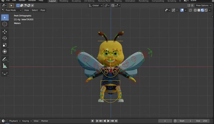 Rig your 3d character in blender by Kashif_awan845 | Fiverr