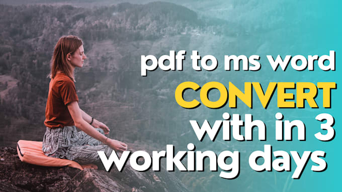 Convert pdfs to ms work and ms excel by Karanrajolia | Fiverr Convert pdfs to ms work and ms excel by Karanrajolia | Fiverr
