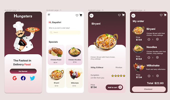 Create unique and attractive ui designs by Gayathri7878 | Fiverr