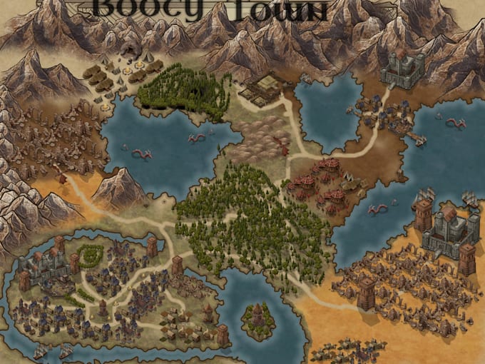 Create a world map and story ideas package for dnd players by Avreardon ...