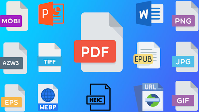 Convert pdf to word, excel, ppt, image, csv, epub, mobi, tiff, azw3 and others by Salman778866 ...