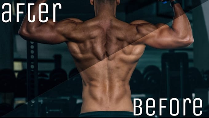 Change lighting to make muscles look aesthetic by Hubertkhyn | Fiverr