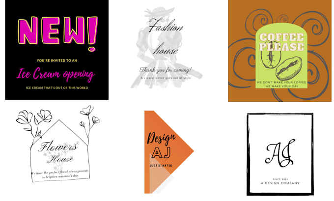 Design a unique logo for you, be my first customer by Ajspaceaj | Fiverr