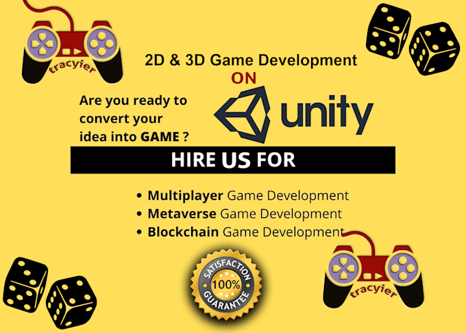 Develop 2d 3d video game on unity 3d metaverse multiplayer game p2e crypto game by Tracyier | Fiverr
