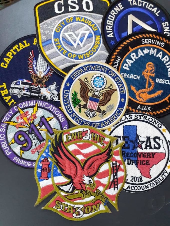 Do custom embroidered patches designed digitized and shipped by ...