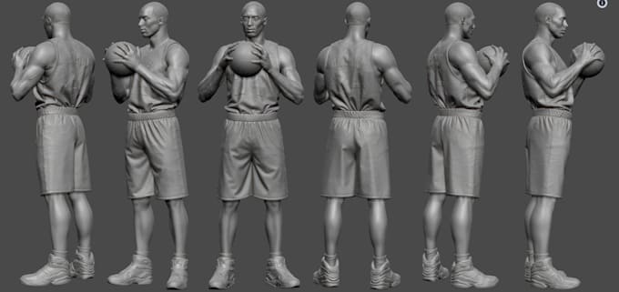 3d model ready for 3d printing, 3d game character, 3d character ...
