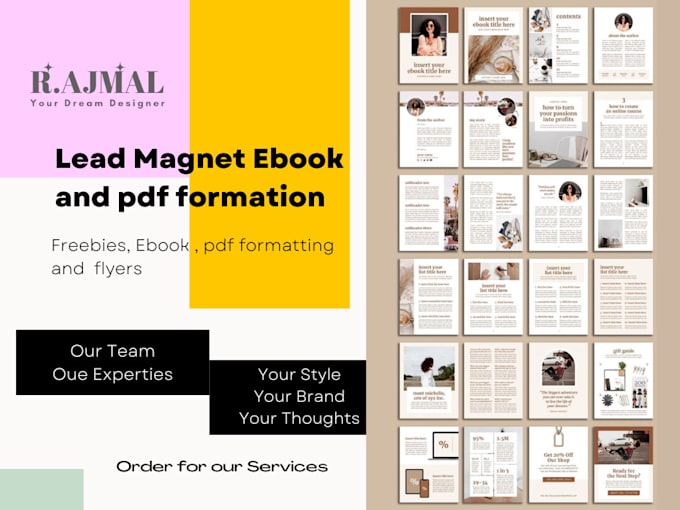 Design your ebook and pdf lead magnet by Ranaajmal245 | Fiverr
