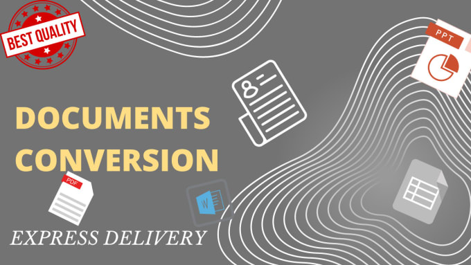 Convert pdf, word, excel, ppt, and csv files by Ruhirajput789 | Fiverr Convert pdf, word, excel, ppt, and csv files by Ruhirajput789 | Fiverr