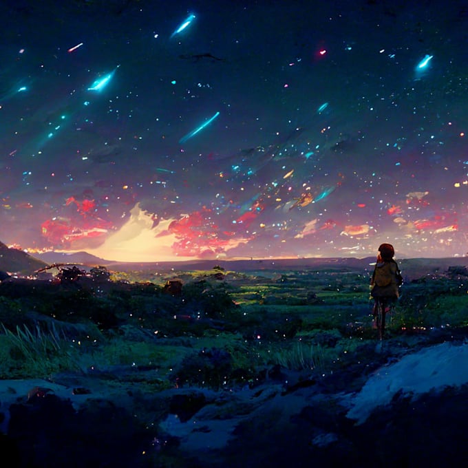 Draw anime landscape background art for you by Jednou | Fiverr