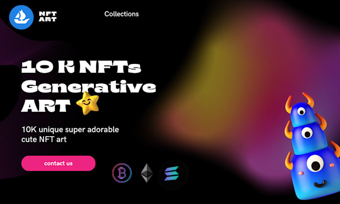 Create and generate a successful 10,000 nft art collection by Aimranehadda958 | Fiverr