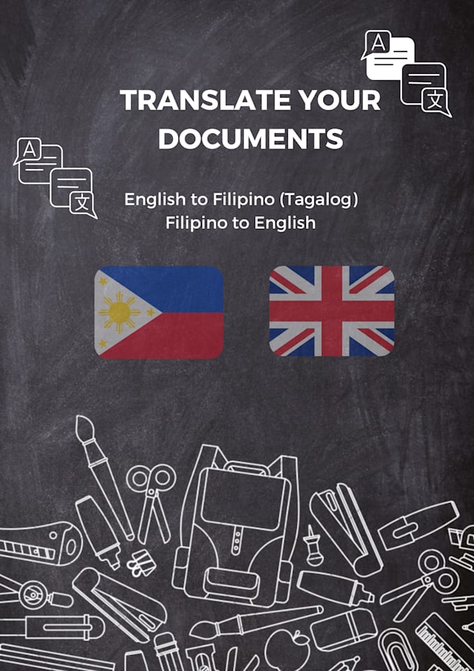 Translation of documents from english to filipino and vice versa by ...