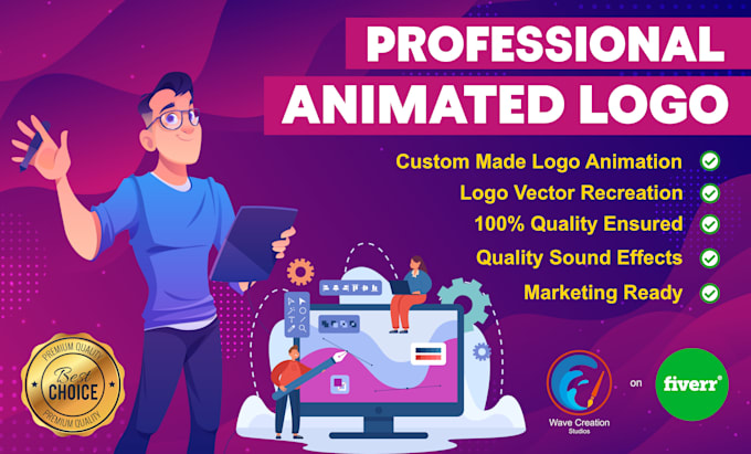 Create a professional 2d logo animation custom made for you by Wave_c ...