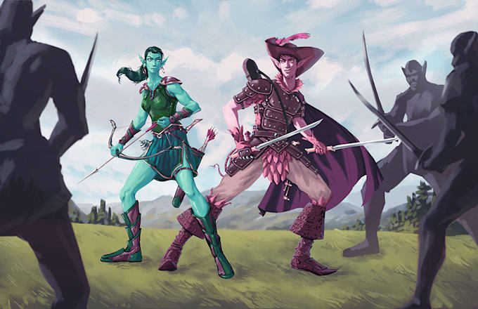 Do professional dnd character illustration and concept art by ...