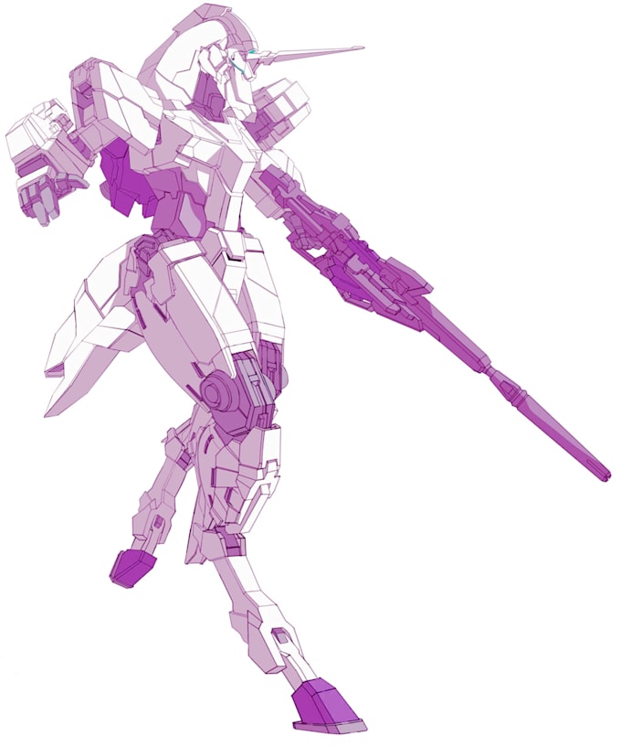 Do custom anime style mecha robot illustration and concept by Minyarrie ...