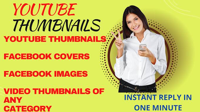 Create decent and fascinating youtube facebook thumbnails by ...