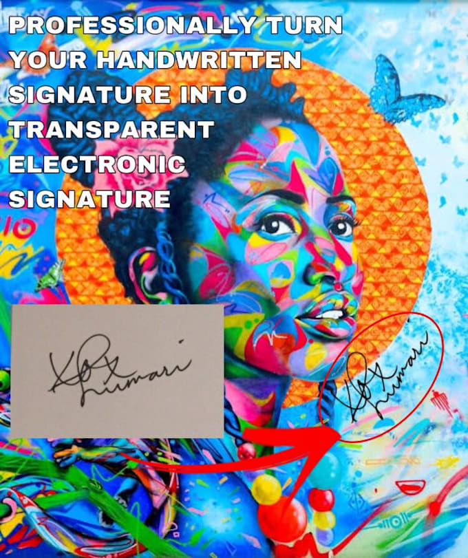 Turn handwritten signature into electronic png signature by Sophiamigel ...