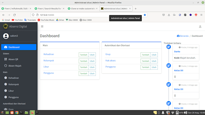 Create crud website with django by Miftahmalik | Fiverr
