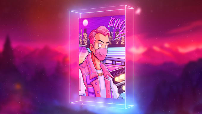Create unique really 3d animated nft card, neon cards by Medben47 | Fiverr