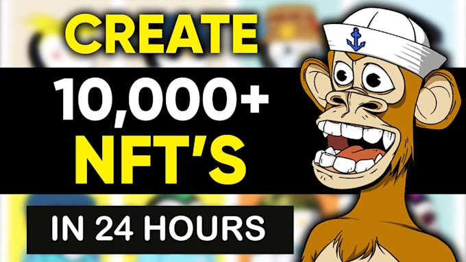 Create a 10k generated nft art collection with metadata and rarities by Oussama_web3 | Fiverr