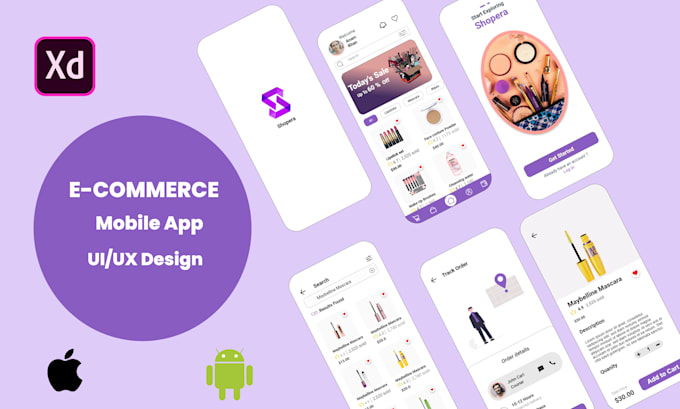 Create unique ui ux design for your e commerce app by Anam850 | Fiverr