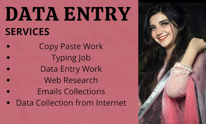 Do data entry, web research, copy paste and all typing work by Saman264 ...
