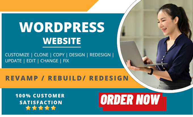 Update, edit, rebuild, modify, fix changes, customize redesign wordpress website by Aisha_pk ...