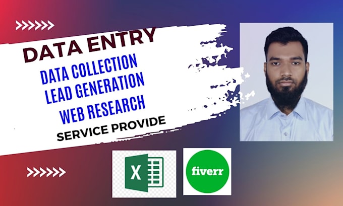 Be your virtual assistant for any data entry, web research and lead generation by Sohel_855 | Fiverr