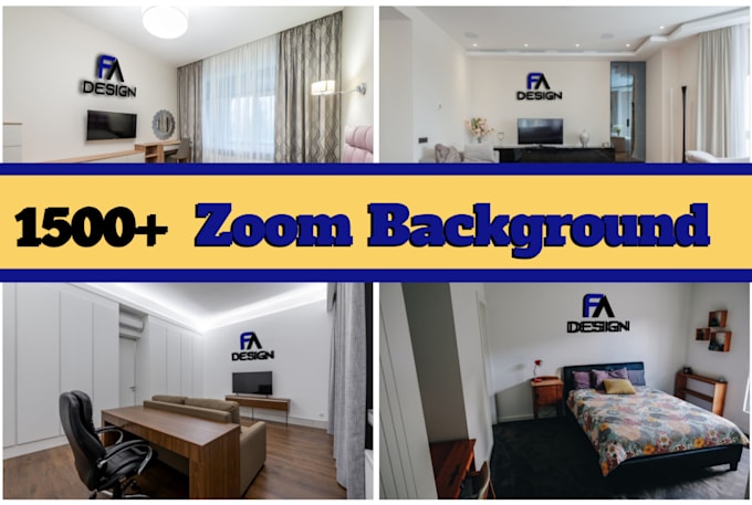 Do design a custom zoom virtual background with your logo