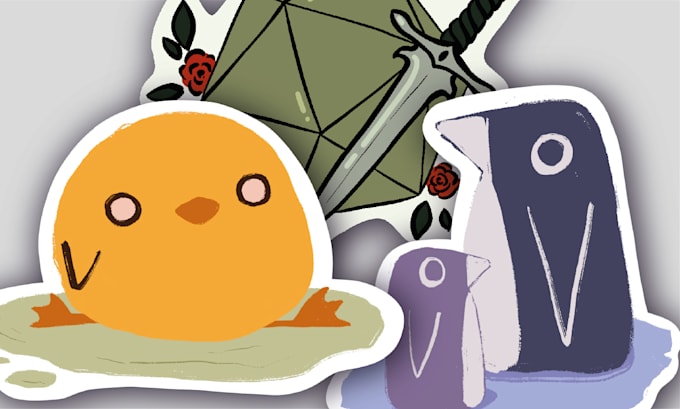 Design custom stickers for you by Leawallgram | Fiverr
