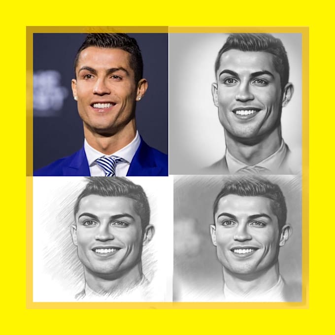 Draw a character sketch from your photos by Samed4work | Fiverr