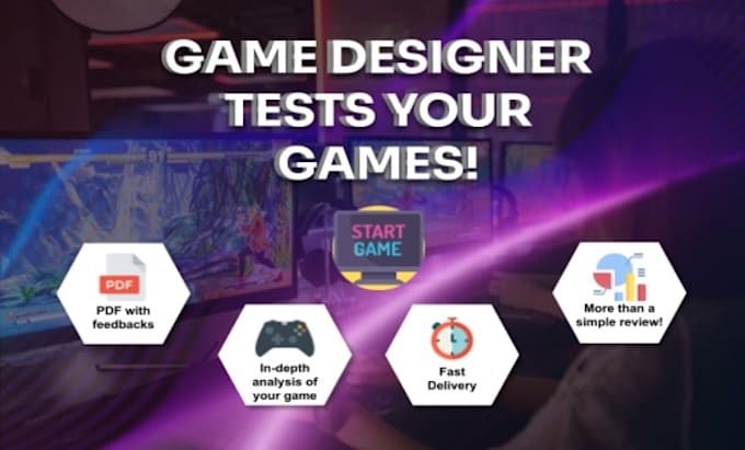 Test and review your game as a game designer by Adlas99 | Fiverr