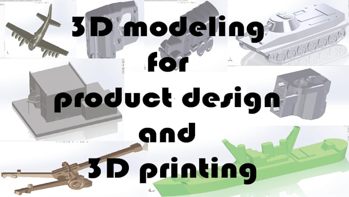 Create or edit stl files for 3d printing using solid works by Carlo3d70 | Fiverr