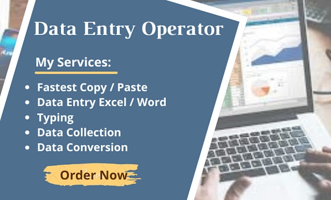Be your exclusive data entry operator, pro typist, do manual typing ...