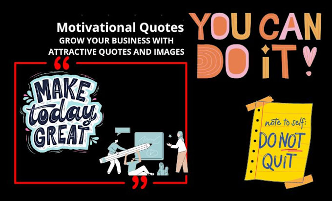 Make the eyes catching motivational quote posts by Sumbalfazal975 | Fiverr
