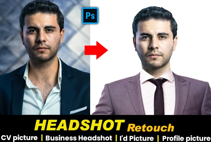 Edit retouch profile photo, business headshot, a cv photo by ...