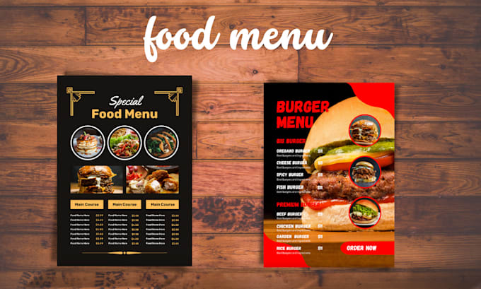 Design creative food menu, poster, flyer and instagram ads by Noordawar ...