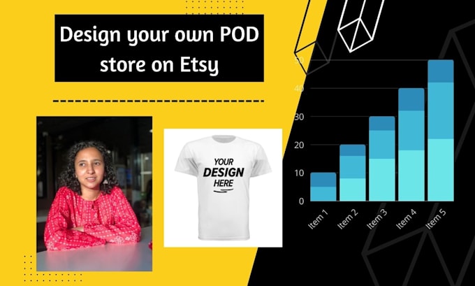 Create and design your own pod store on etsy by Hadiyazuberi | Fiverr