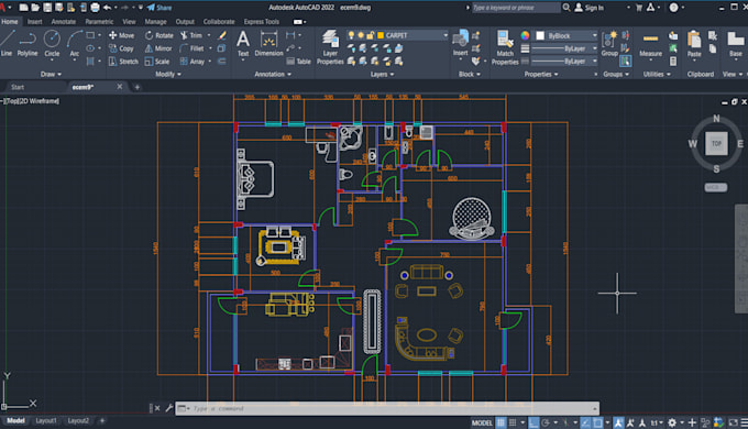 Make your architectural plans and all sections in autocad by ...