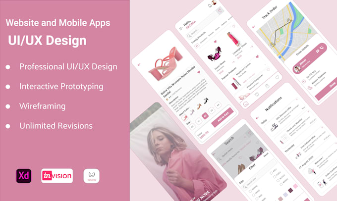 Design innovative ui ux for mobile and web apps by Fatimafaizan1 | Fiverr