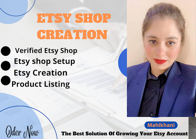Create etsy complete shop etsy shop setup product listing by Mahikhani ...