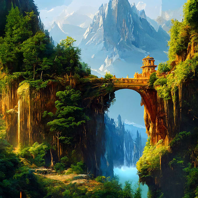 Make natural, surreal, science fiction landscape designs for you by ...