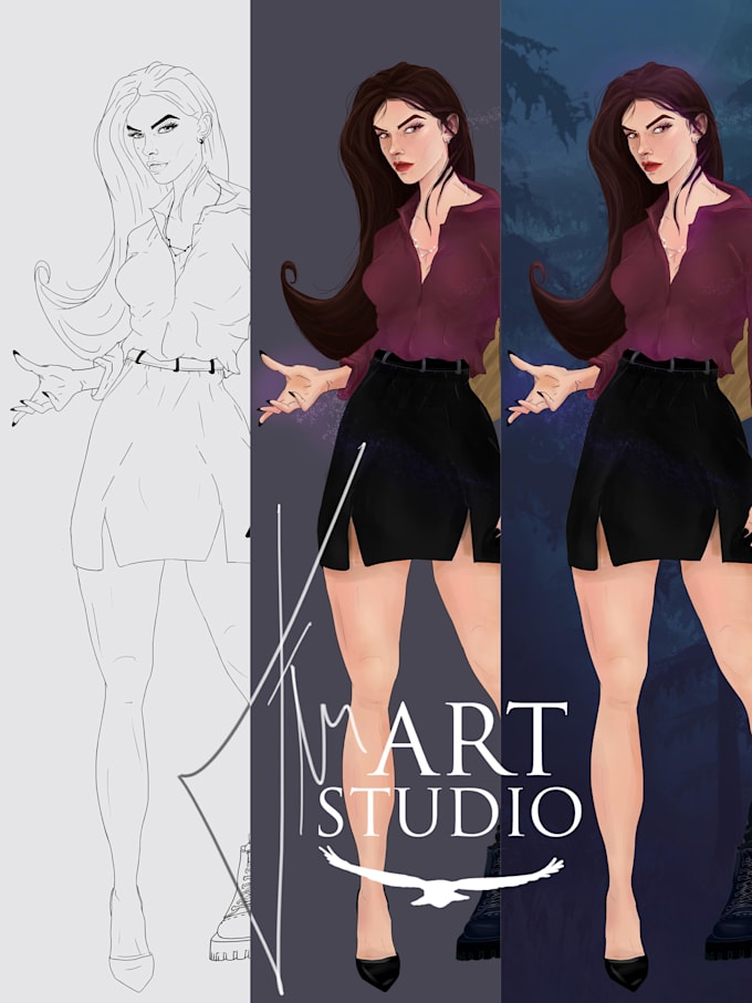Create a full body fantasy character by F_murphystudio | Fiverr