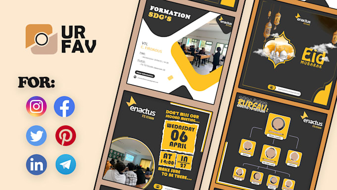 Create awesome instagram and facebook posts designs by Ur_fav_ | Fiverr