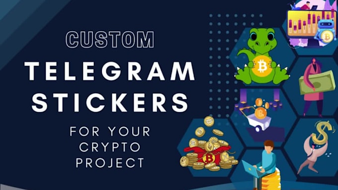 Design custom telegram stickers for crypto projects by Grafix33 | Fiverr