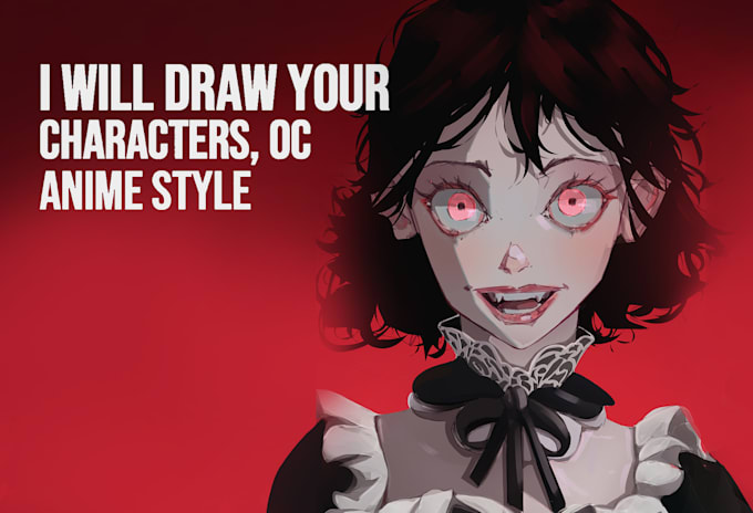 Draw your characters, oc anime style by Haku3541 | Fiverr