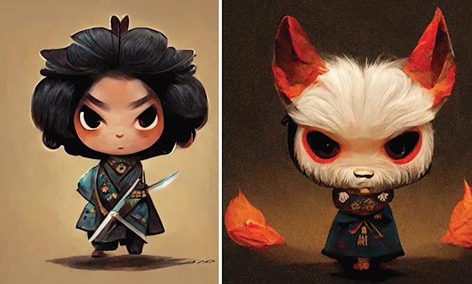 Create a chibi style character illustration by Edgarpoeart | Fiverr