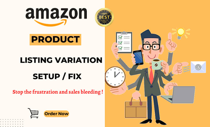 Fix your amazon product listing and variation by amazon flat file by Hussnain_va | Fiverr