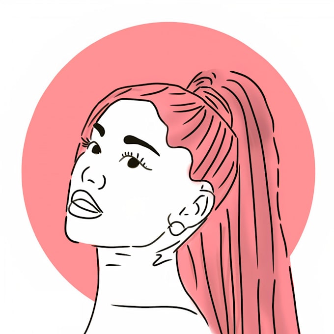 Draw beautiful minimalist line avatar by Barben_12 | Fiverr